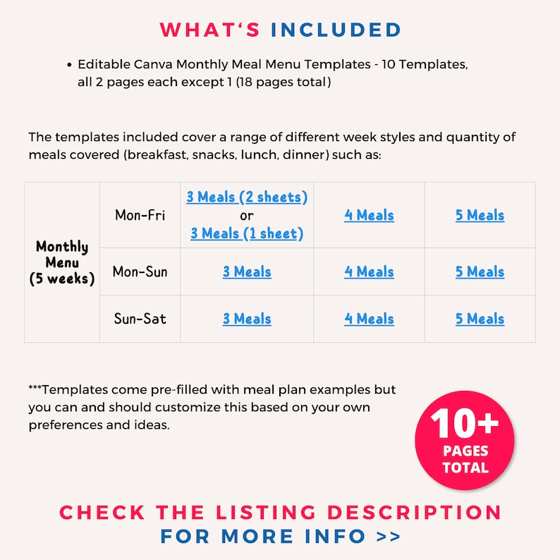 Editable Daycare Monthly Menu Template, in Home Daycare Daily Schedule ...