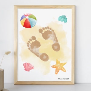 Summer Handprint Printable Craft, Summer Handprint Art, Summer Crafts ...