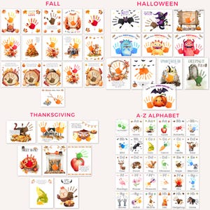 Mega Handprint Printable Craft Bundle, Handprint Art, Handprint ...