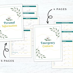 Fillable Family in Case of Emergency Binder Printable, Death Binder ...