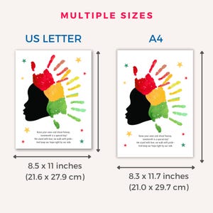 Juneteenth Handprint Printable Craft, Juneteenth Handprint Art, June ...