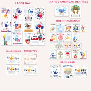 Mega Handprint Craft Bundle, Handprint Craft for Kids Toddler ...