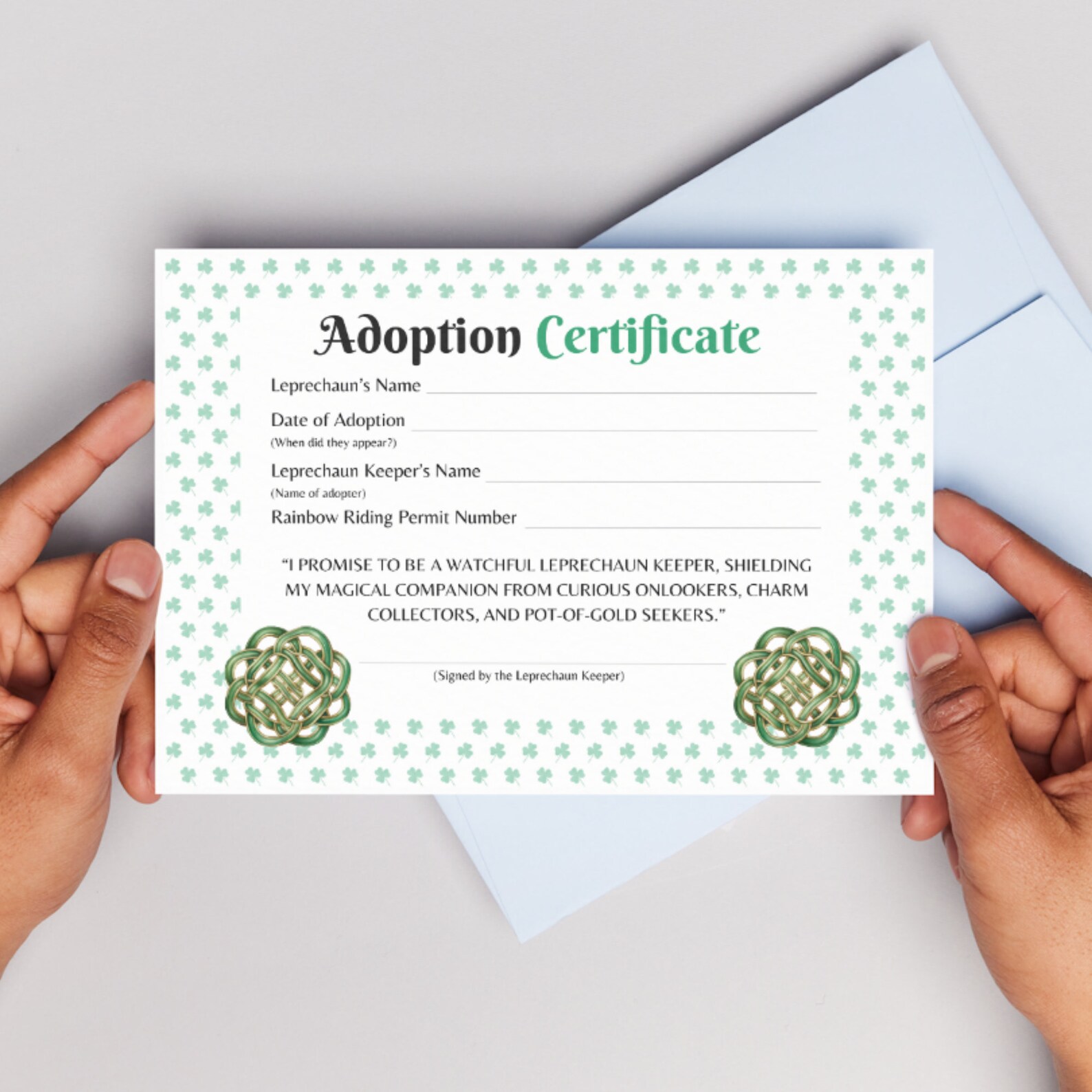 St Patricks Day Games Printable Adopt a Leprechaun Party Favors, Pet ...