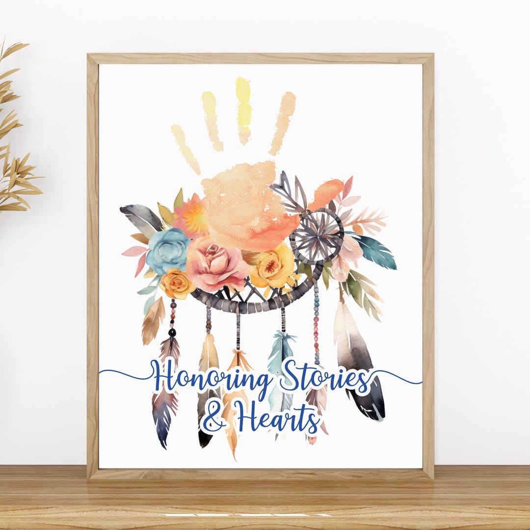 Native American Handprint Crafts Art for Kids, Native American Heritage ...