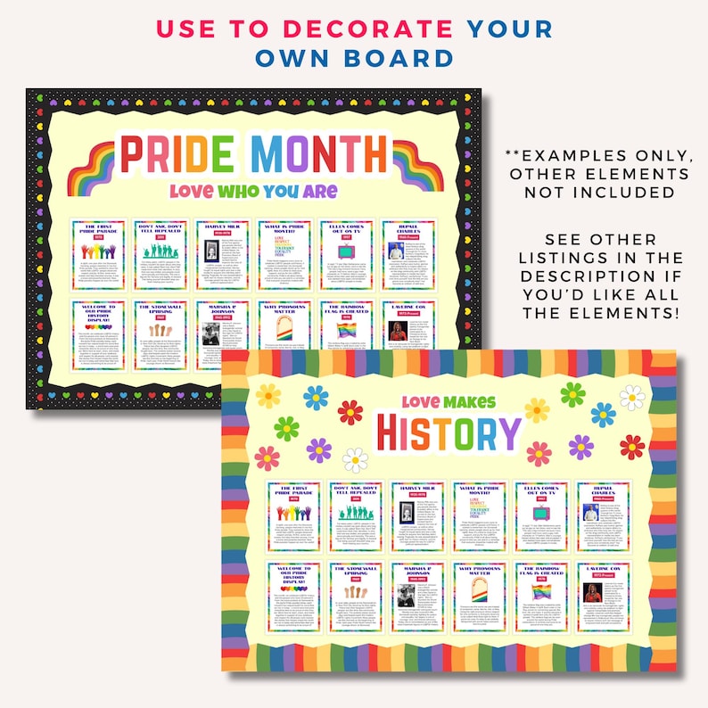Pride Month Posters, LGBTQ+ History Month, Printable Bulletin Board ...