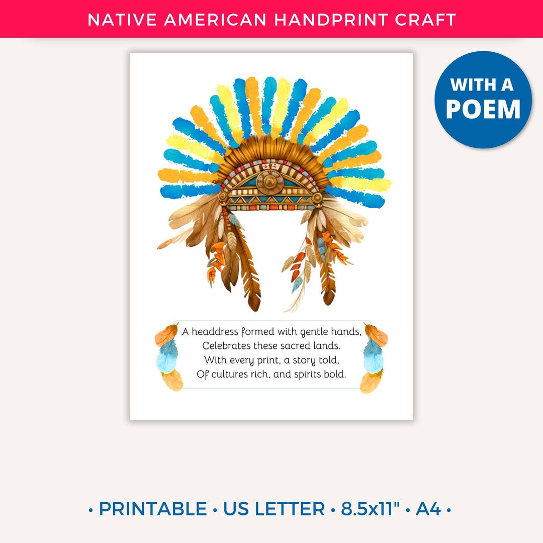 Native American Heritage Month Handprint Art, Fall Handprint Craft ...