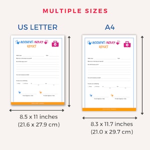 In Home Daycare Incident Report, Daycare Ouch Report Forms, Childcare ...