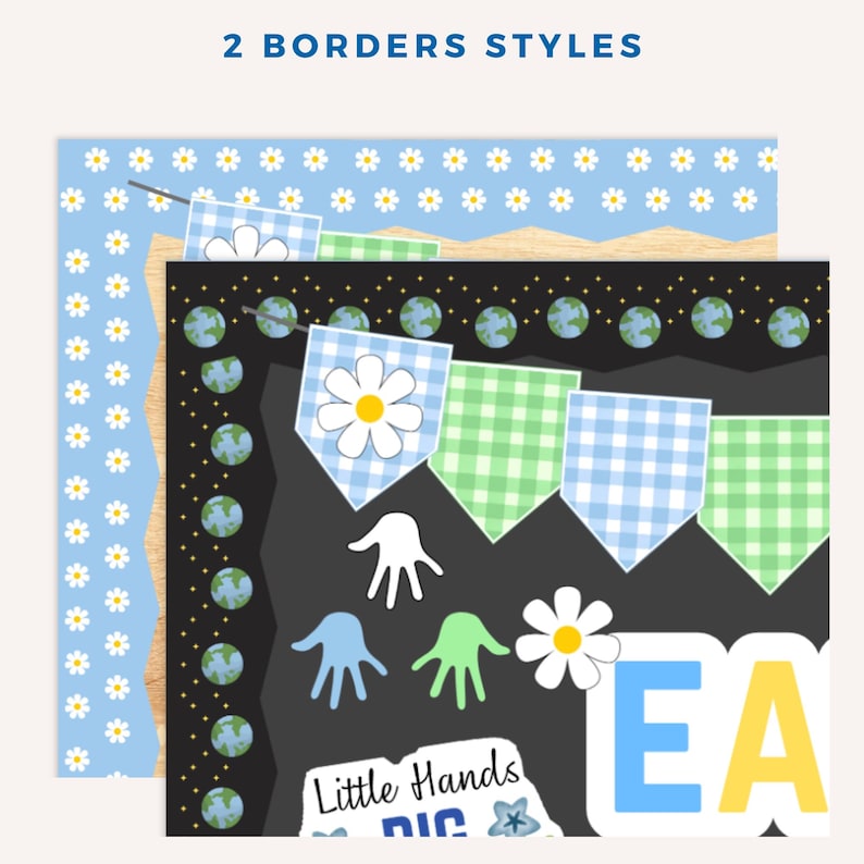 Earth Day Bulletin Board Kit, Printable Spring Bulletin Board Decor ...