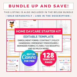 Parent Board Daycare Bulletin Board Kit, Daycare Forms, Childcare ...