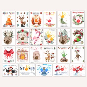 Winter Handprint Craft Bundle, Winter Handprint Art Printable for ...