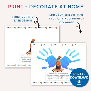 Native American Heritage Month Handprint Art, Fall Handprint Craft ...