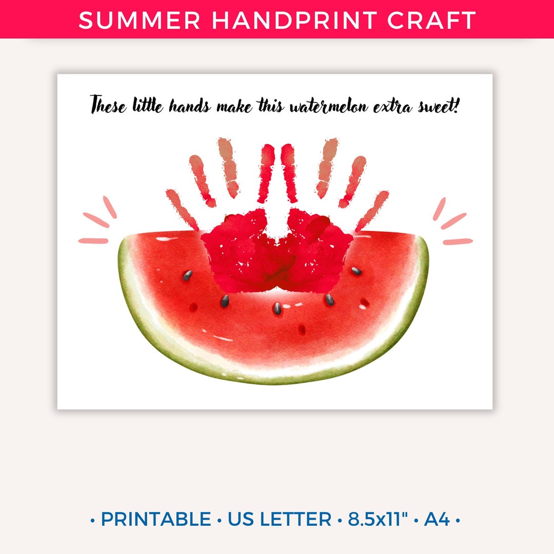 Summer Handprint Craft, Summer Handprint Art, Summer Crafts Handprint ...