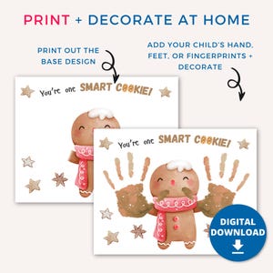 Christmas Handprint Craft, Christmas Handprint Art Printable ...