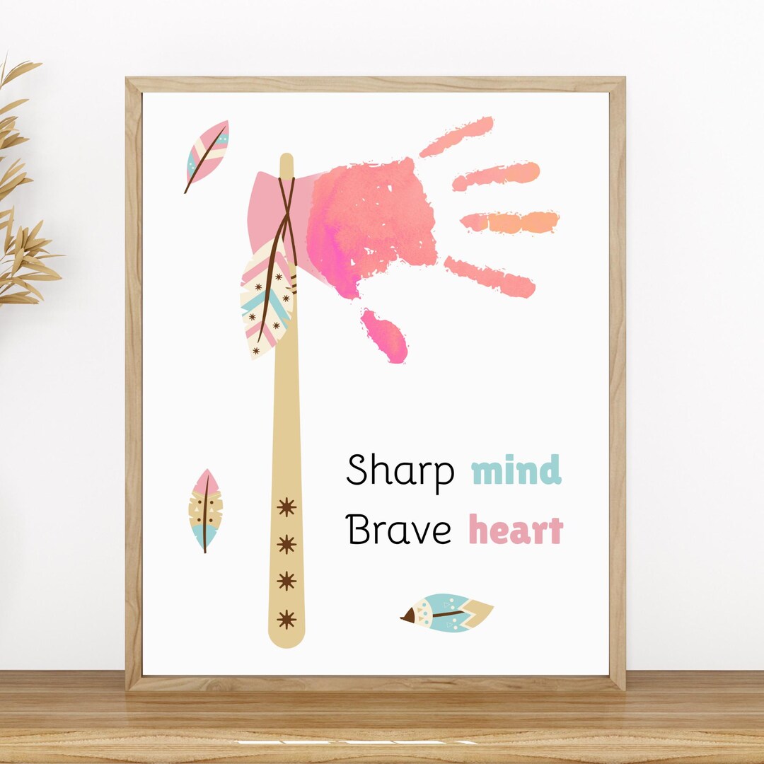 Native American Handprint Crafts Art for Kids, Native American Heritage ...