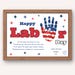 Labor Day Handprint Printable Craft, Labor Day Handprint Art, Patriotic ...