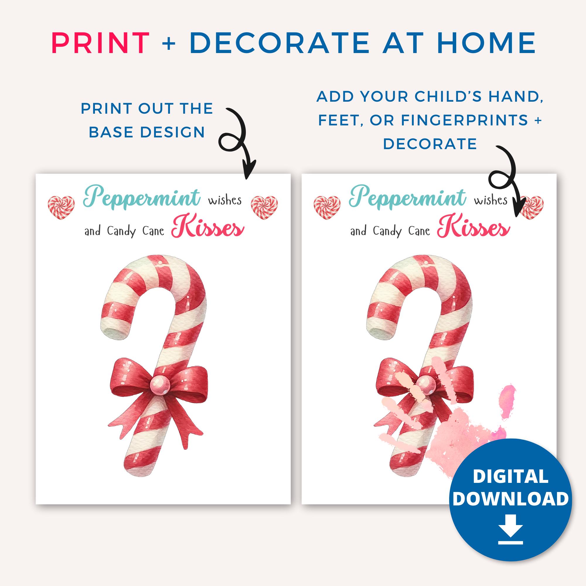 Christmas Handprint Craft, Christmas Handprint Art Printable for ...