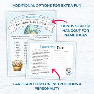 Easter Adopt a Pet Party Favors Printables, Easter Pet Adoption Party ...