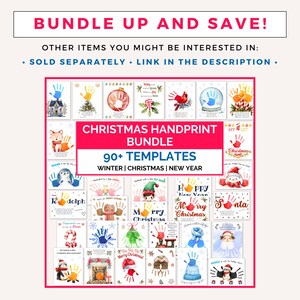 Happy New Year Handprint Craft Bundle, New Year Handprint Art Printable ...