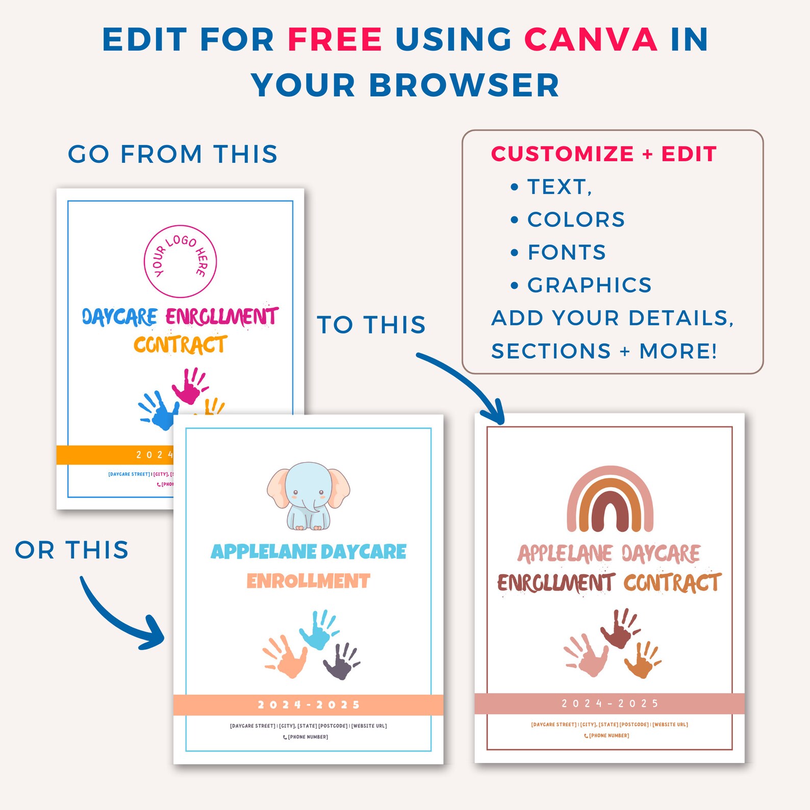 Daycare Photo Release Form, Home Daycare Forms, Childcare Forms ...