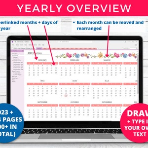 Onenote Planner, Onenote Template, Onenote Planner 2023 2024 for ...
