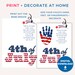 4th of July Handprint Printable Craft, 4th of July Handprint Art ...