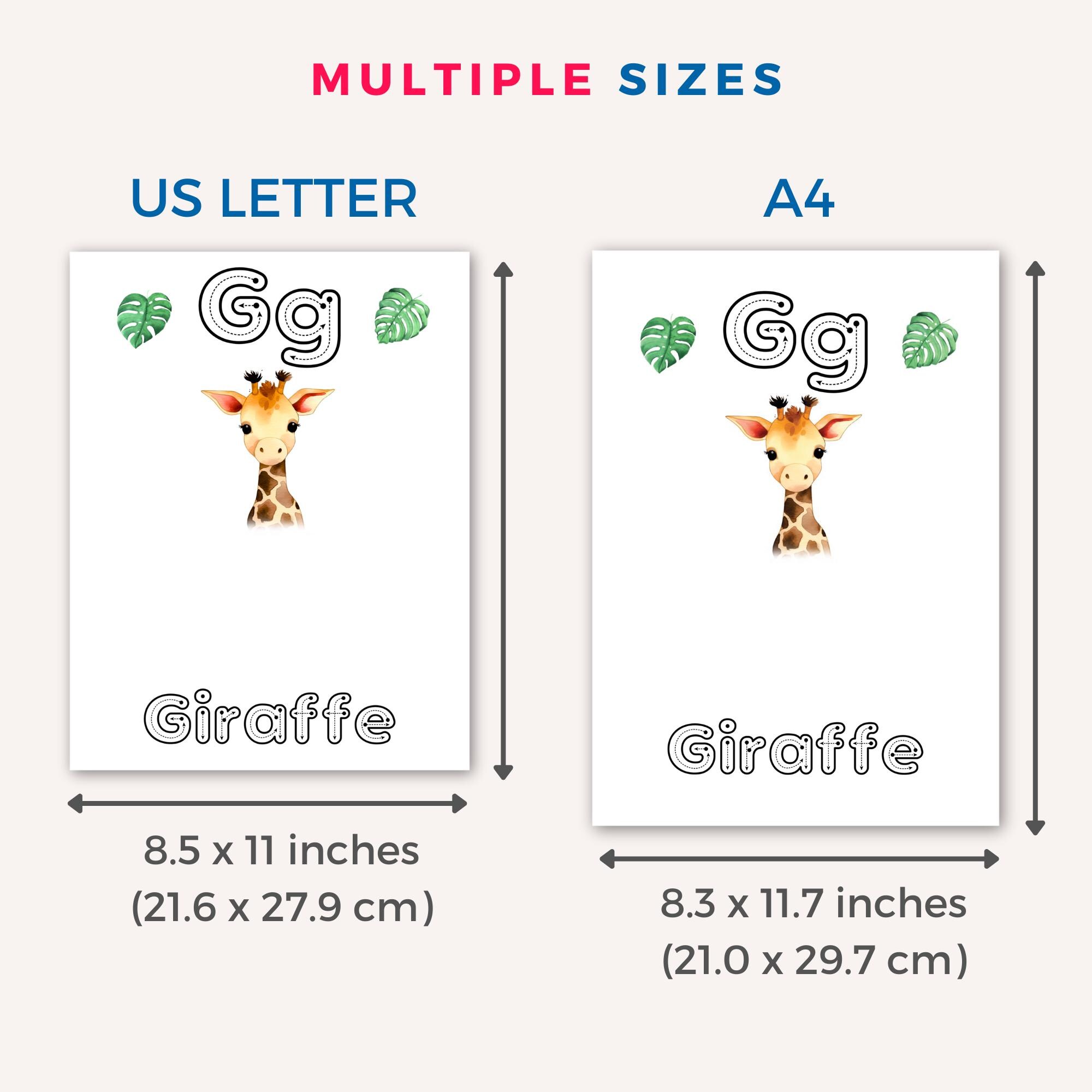 ABC A-Z Alphabet Animal Handprint Book Printable, Alphabet Handprint ...