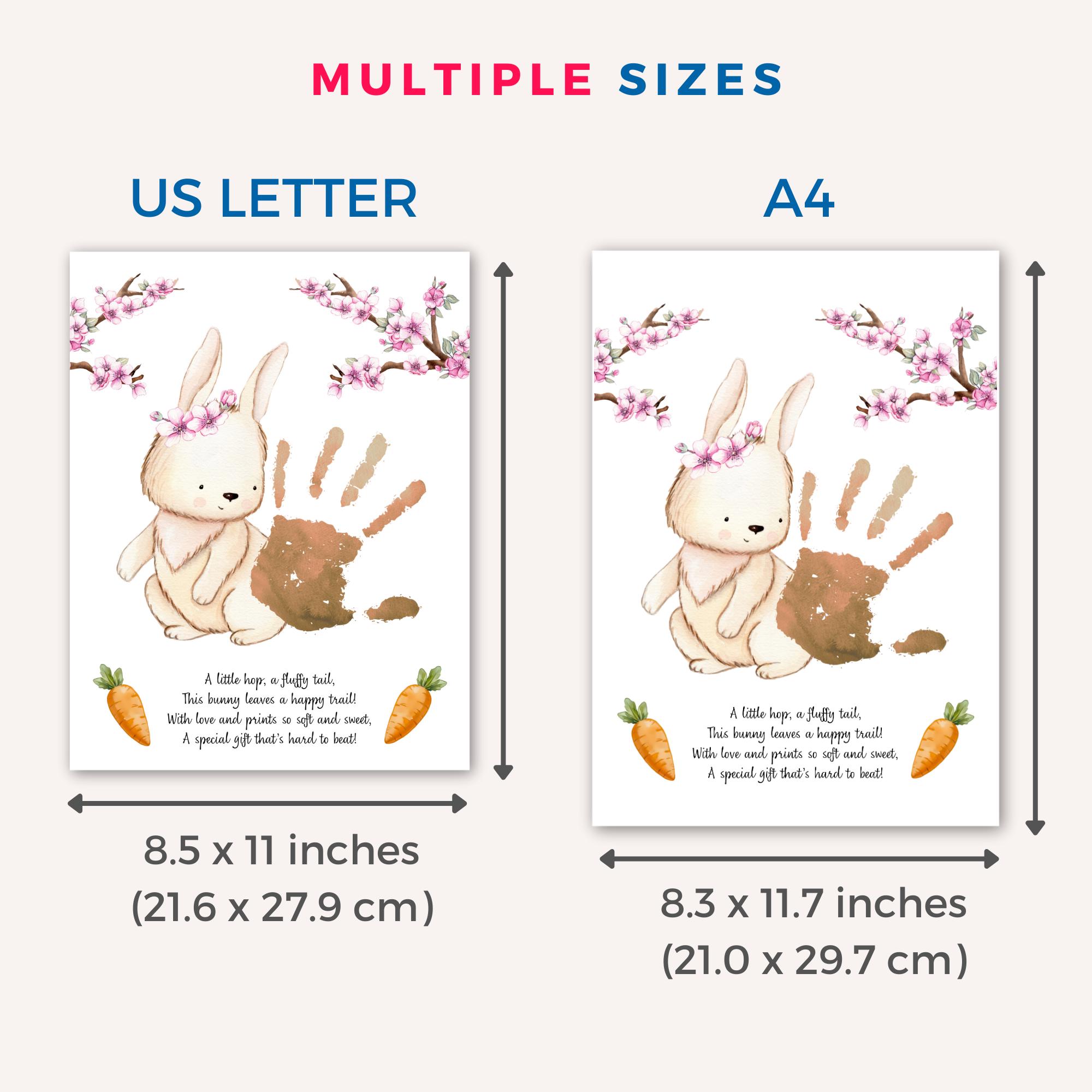 Easter Handprint Craft, Printable Easter Handprint Art for Kids Toddler ...