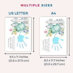 Easter Handprint Craft, Printable Easter Handprint Art for Kids Toddler ...