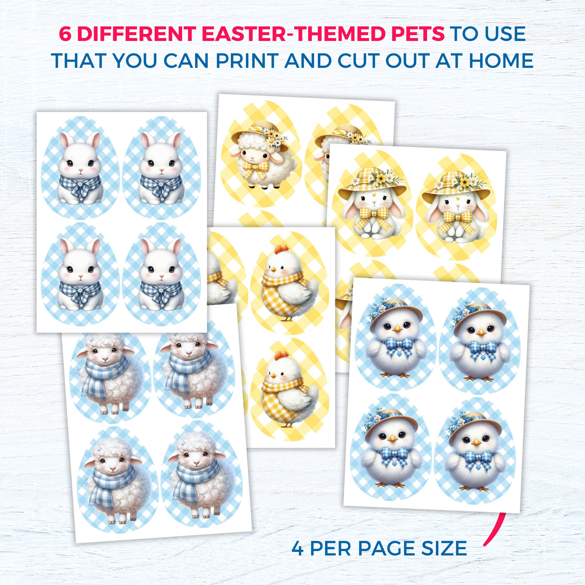 Easter Adopt a Pet Party Favors Printables, Easter Pet Adoption Party ...