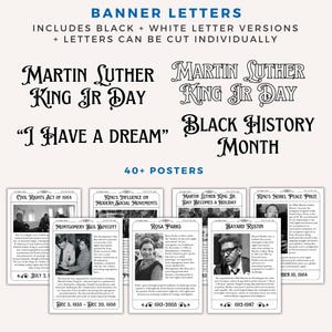 MLK Day, Martin Luther King Jr Day Bulletin Board Kit, Black History ...