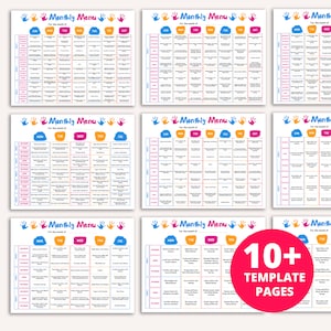 Editable Daycare Monthly Menu Template, in Home Daycare Daily Schedule ...