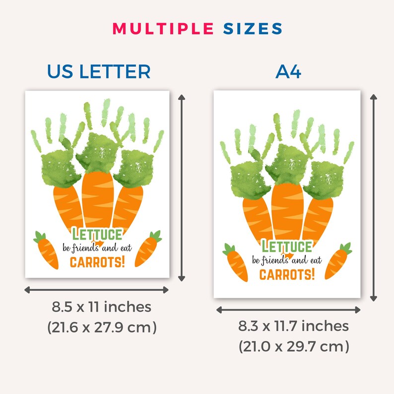 Easter Handprint Craft, Printable Easter Handprint Art for Kids Toddler ...
