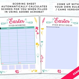 Easter Friendly Feud Game, Easter Party Games, Printable Activity Games ...