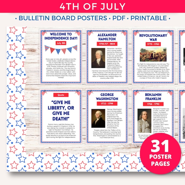 Fourth of July Bulletin Boards - Etsy