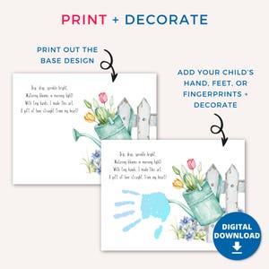 Easter Handprint Craft, Printable Easter Handprint Art for Kids Toddler ...