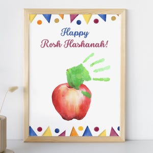 Rosh Hashanah Handprint Printable Craft, Shana Tova Handprint Art ...