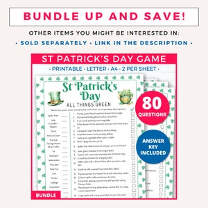 St Patricks Day Games Printable Adopt a Leprechaun Party Favors, Pet ...