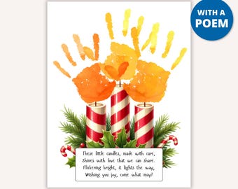 Preschool Christmas Handprint Craft for Kids - Etsy