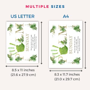 Palm Sunday Handprint Art Craft, Printable Palm Sunday Craft for Kids ...