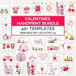 Valentines Day Handprint Craft for Kids, Printable DIY Keepsake ...