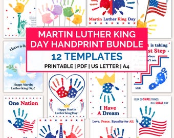 MLK Handprint Craft Printable Martin Luther King Activity for Kids ...
