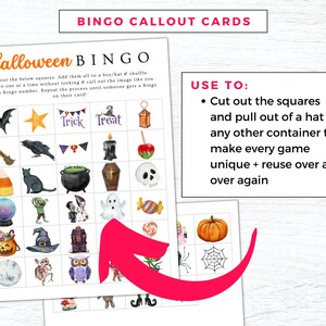 Halloween Bingo Cards, Halloween Party Game, Fun Bingo Printable ...