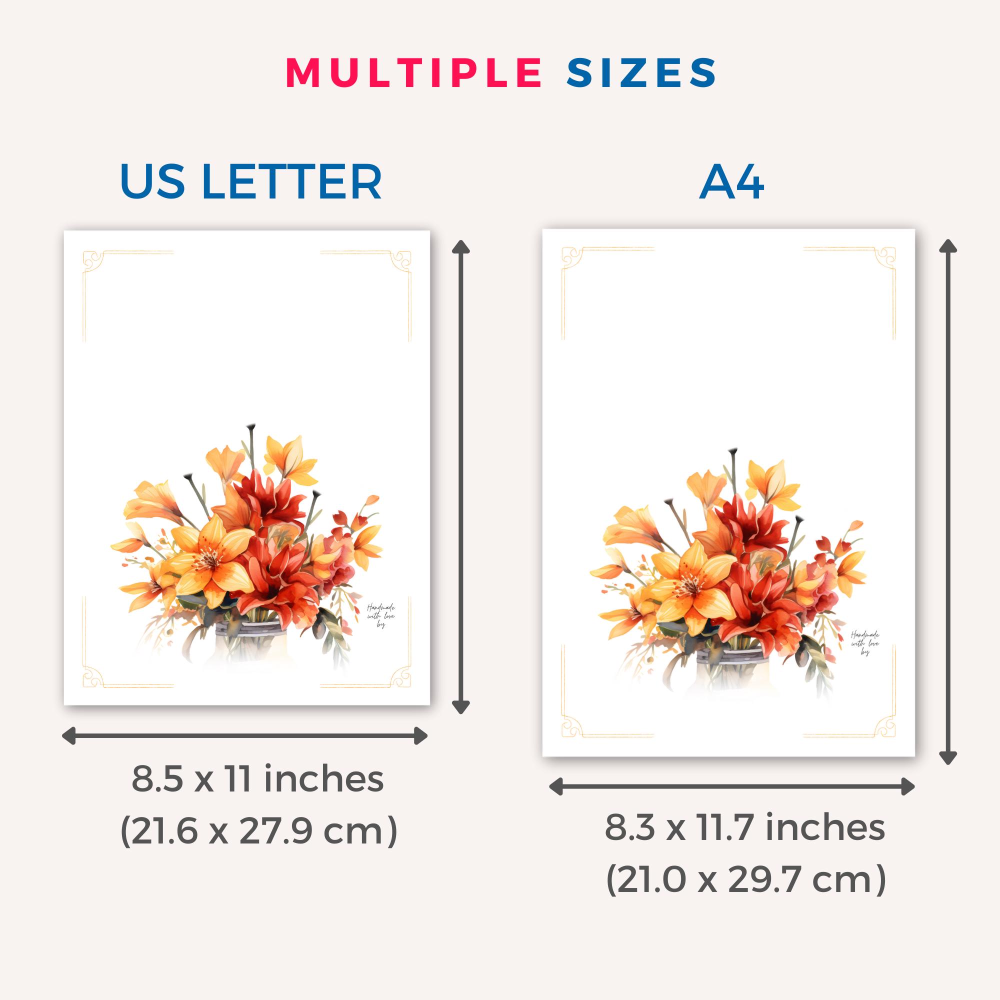 Fall Handprint Flower Art, Fall Handprint Craft Printable for Toddler ...