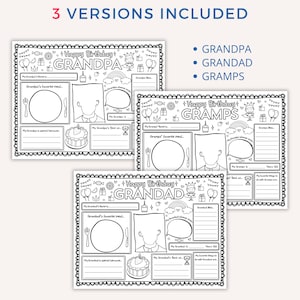 Happy Birthday Grandpa Coloring Page, All About Grandpa Printable Kids ...