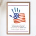 Flag Handprint Craft Printable, Labor Day Handprint Art, Fourth of July ...