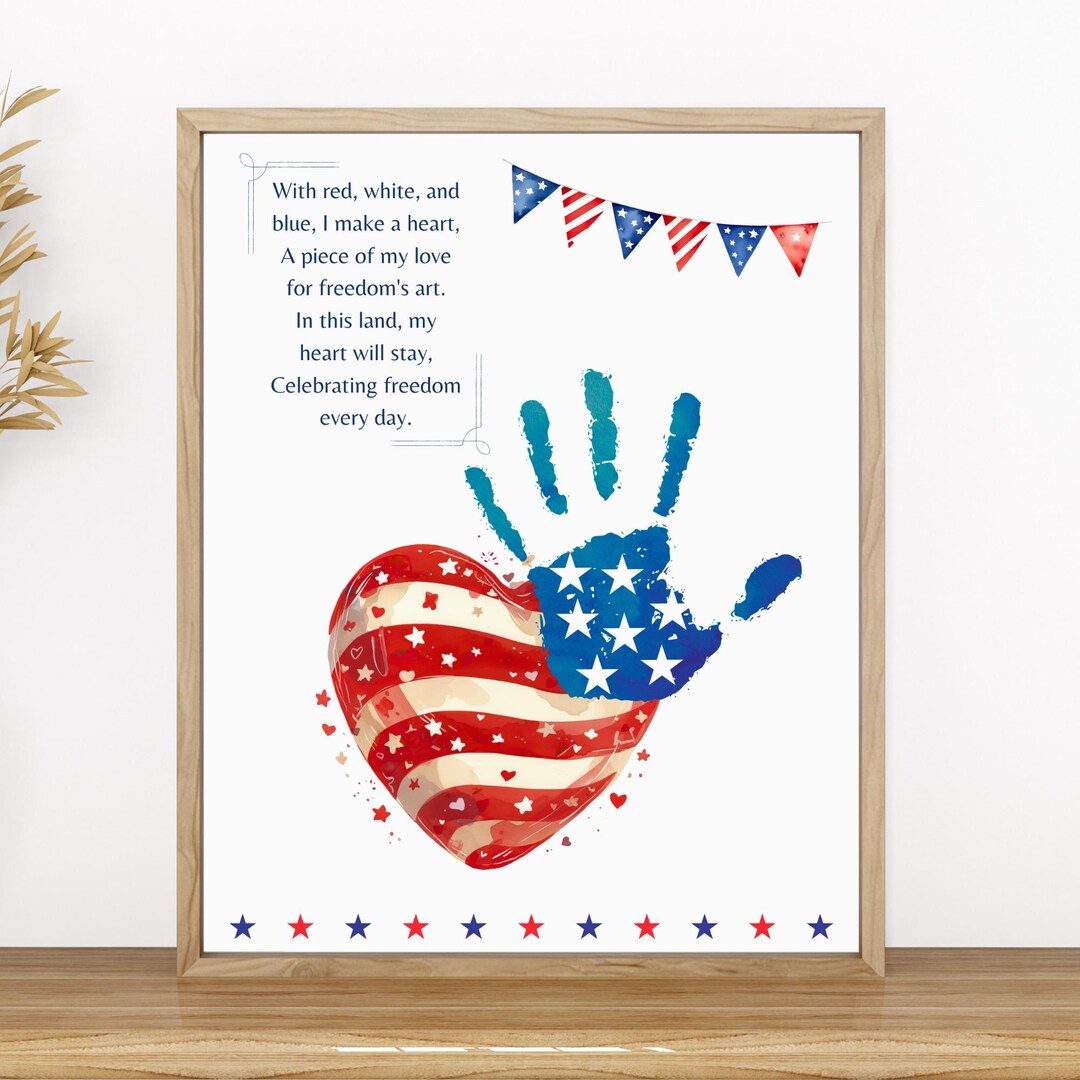 Veterans Day Handprint Art Bundle, Veterans Day Handprint Craft ...