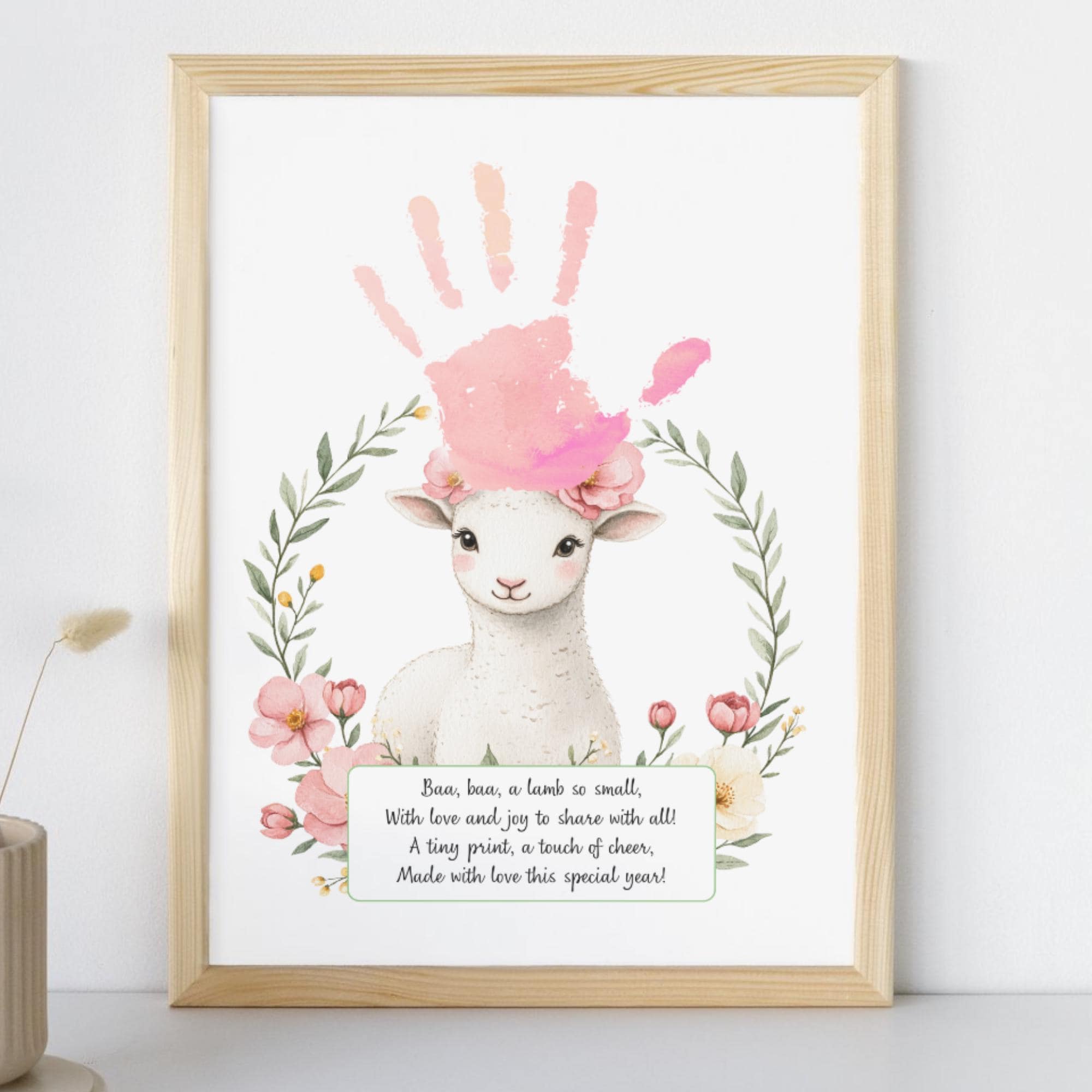 Easter Handprint Craft, Printable Easter Handprint Art for Kids Toddler ...