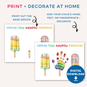 Summer Handprint Craft, Summer Handprint Art, Summer Crafts Handprint ...