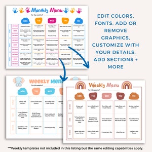 Editable Daycare Monthly Menu Template, in Home Daycare Daily Schedule ...