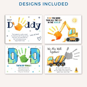 Fathers Day Handprint Printable Craft, Fathers Day Handprint Art, DIY ...